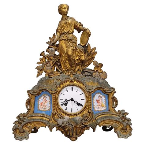 Japy Freres Ormolu And Sevres Porcelain Boudoir Clock Circa 1870 Fully