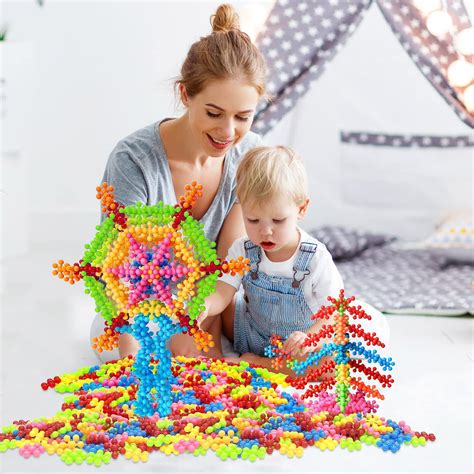 Interlocking Building Discs Sets, 200PCS Stem Building Blocks for Kids ...