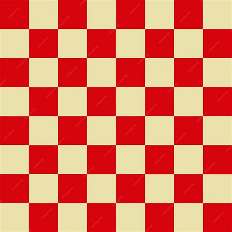 A Red Checkered Pattern Of The Red And White Checkered Fabric Premium Ai Generated Vector