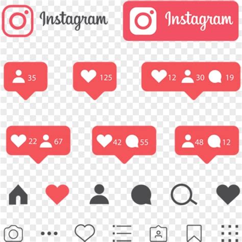 Instagram Set Of Button Icons Citypng