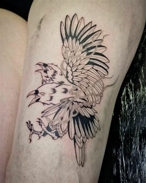Double Crow Tattoo Symbolism Design And Placement Tips