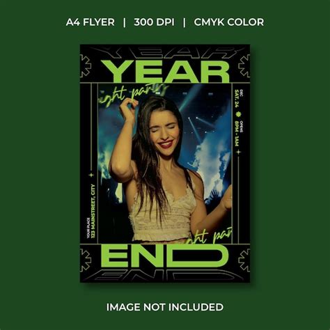 Premium Vector Year End Party Flyer