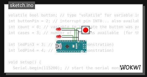 Interrupts 1 Wokwi Esp32 Stm32 Arduino Simulator