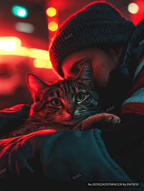 Ai创作图撸猫的人 人猫相伴 怀中的萌猫 宠物喵咪橘猫 宠物猫咪爱犬 宠物猫喵星人 一人一猫幸福 爱猫人士 宠物萌宠喵星人小猫咪 撸猫达人