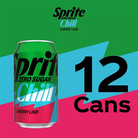 Sprite Chill Zero Cherry Lime 12 Pk Cans Shop Soda At H E B