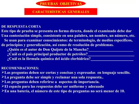 Pruebas Objetivas Ppt