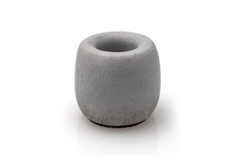 Round Single Pen Stand Concrete Pencil Holder Beton Art Etsy