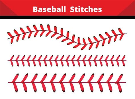 Baseball Stitches Vector Art Icons And Graphics For Free Download