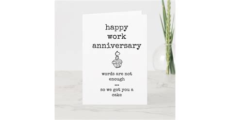 Happy Work Anniversary Coworker Card Zazzle