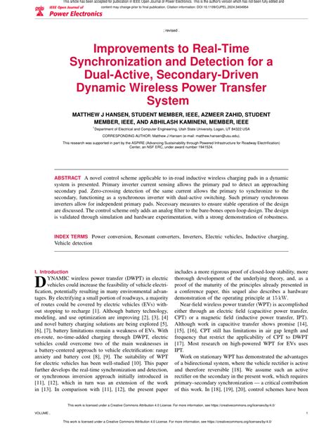 pdf improvements to real time synchronization and detection for a