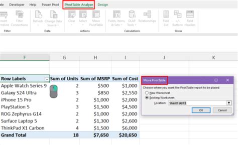 Ways To Move A Table In Microsoft Excel How To Excel