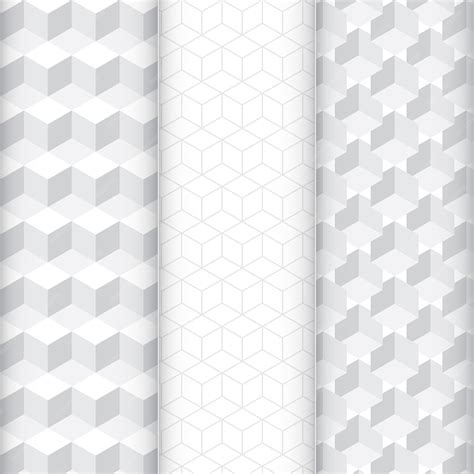 Premium Vector Abstract Cube Pattern Set