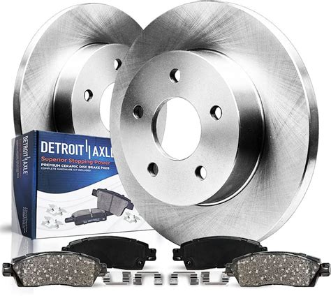 4pc Rear Disc Rotors And Ceramic Ceramic Brake Pads Kit