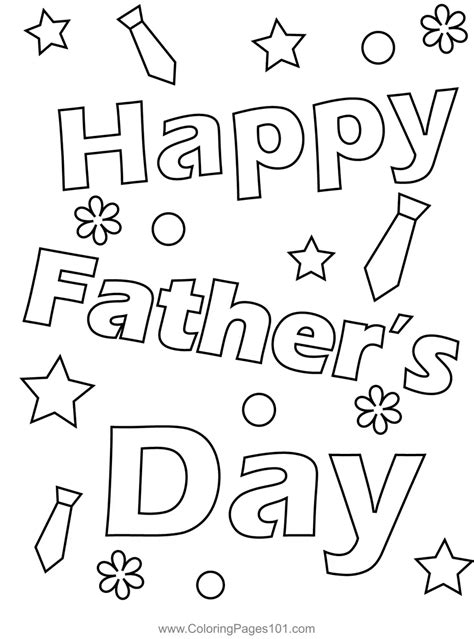 Happy Father Day Coloring Sheets