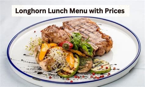 Longhorn Steakhouse Drinks Menu Refreshing Choices Await