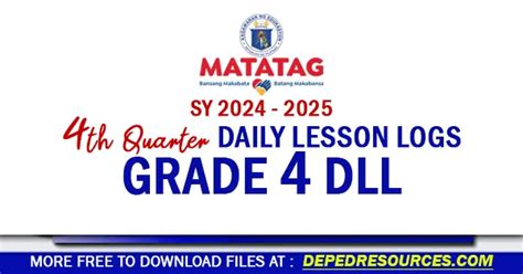 Dll Grade 4 Q4 W 1 2 3 4 5 6 7 8 Matatag Curriculum Archives Deped