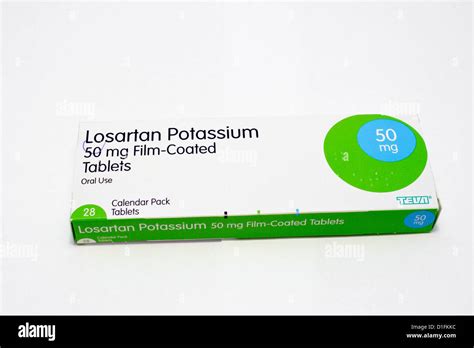 Photograph Of Losartan Potassium Tablets A Drug Prescribed In The Uk To