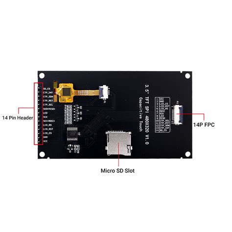 3 5“ Ips Spi Lcd Touch Display 320×480 Module With St7796 Driver