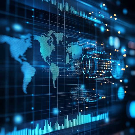 Global Digital Data Network Visualizing Technology S Reach Across The