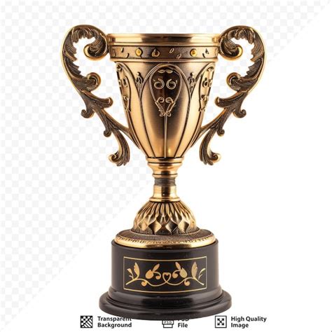 Premium Psd Brass Steel Trophy Dual Handle Neo Classic Isolated On