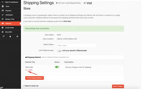 How To Use Table Rate Shipping Module Of Dokan
