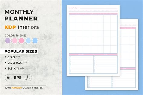 Monthly Planner Printable Template 2146392