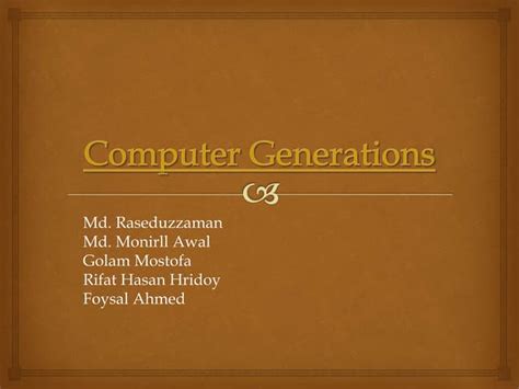 Computer Generations Ppt Desktops Computing