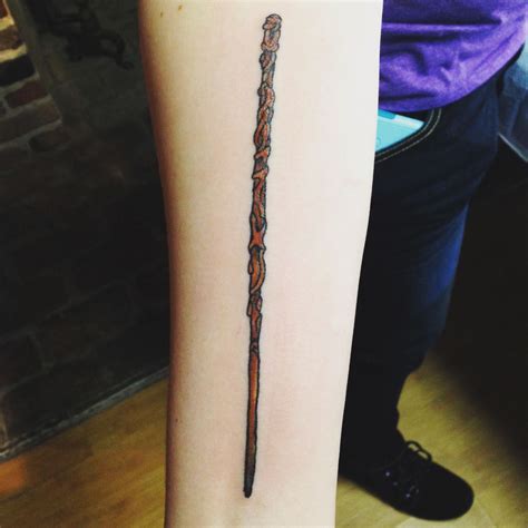 Tattoosorg Tattoos Org Hermiones Wand Done By James At