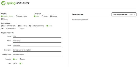 Spring Boot 프로젝트 생성