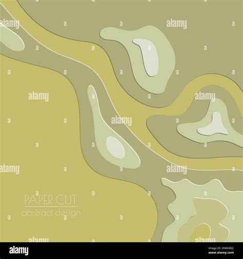 3d Layout Of The Cover Banner Leaflet In The Style Of Cut Paper