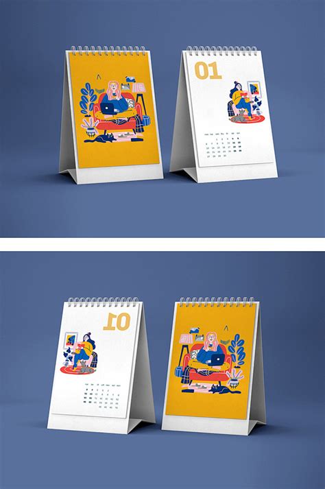 台历日历效果图样机 台历日历效果图样机