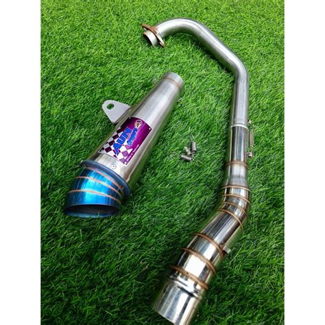 Aun Conical Open Exhaust Pipe Tmx 155 Bajaj Ct100 125 Ytx Skygo Rs Raider 150carb Fi Rusi Tc Dl