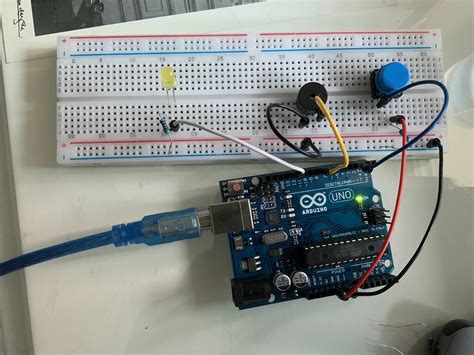 Led Is Not Working When I Am Using With A Button And An Alarm