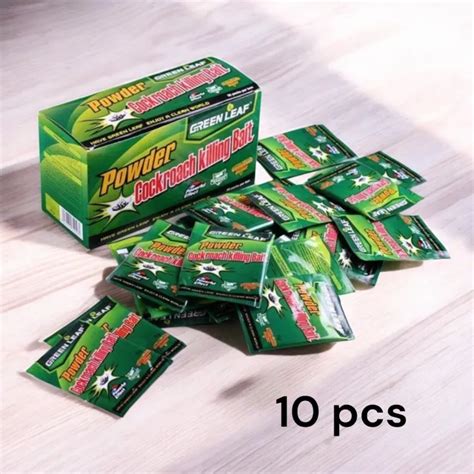 Green Leaf Roach Killer Bait Powder 10 Pack Insecticide 5g Per Bag
