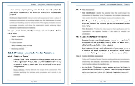 Cobit Internal Control Self Assessment Guidance Template Itsm Docs Itsm Documents And Templates