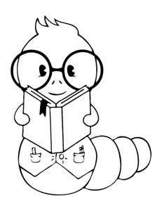 Bookworm Drawing At Explore Collection Of Bookworm