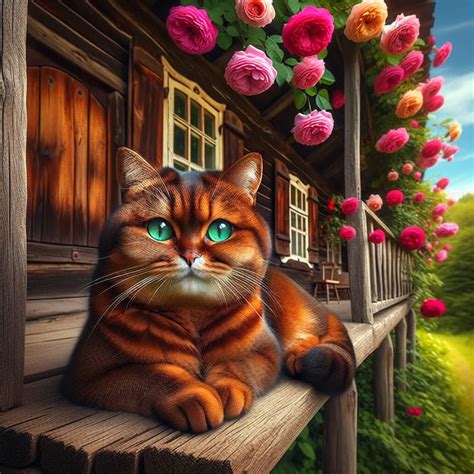 Sable Cat Resting In Serene Cottage Setting Grace And Calm Ai Art Generator Easy Peasy Ai