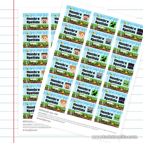 Cuadernos Minecraft