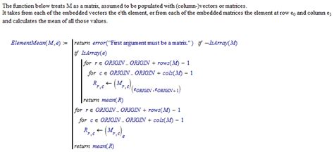 Getting The Mean Of A Submatrix Ptc Community
