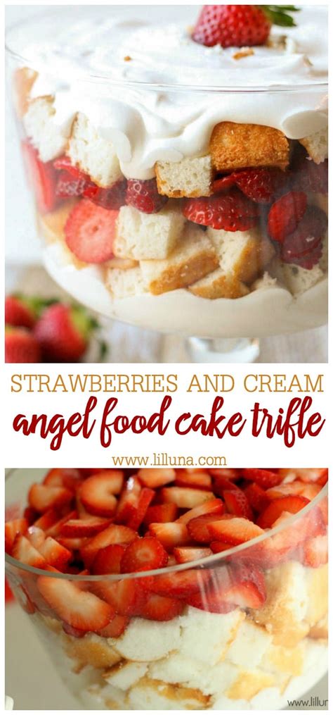 This Strawberry Angel Food Cake Trifle Is So Good And So Easy To Make