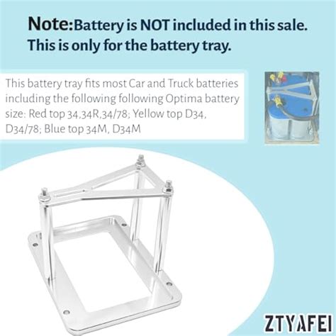 Universal Battery Tray And Hold Down Kit Billet Aluminum Trunk