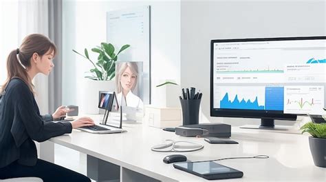 Premium Ai Image Biometric Productivity Analytics