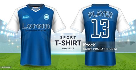 축구 유니폼과 티셔츠 스포츠 그래픽 디자인 서식 파일 이랑 축구 키트 유니폼 준비에 대 한 로고와 이름 쉽게 색상 및 팀 에