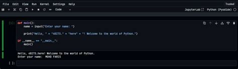 Mohd Faris On Linkedin Pythonprogramming Codingbeginner
