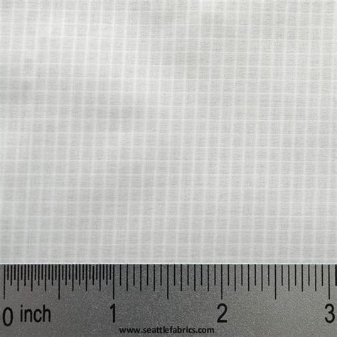 White Ripstop Nylon Fabric