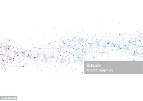 분자 구조 및 통신 연결된 점 들과 라인 추상 다각형 배경입니다 최소한의 기하학적 패턴입니다 과학 의학 기술입니다 벡터 일러스트 레이 션 0명에 대한 스톡 벡터 아트 및