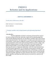 Designing A Mobile Robot With Dynamic Path Planning Algorithm A Course Hero