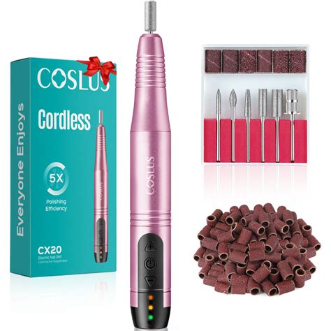 Coslus C20 Cordless Electric Nail Drill Portable E File For Acrylic