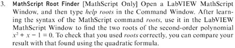 3 Mathscript Root Finder Mathscript Only Open A Labview Mathscript