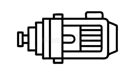 Electric Motor Or Engine Icon Vector Illustration Vector Design